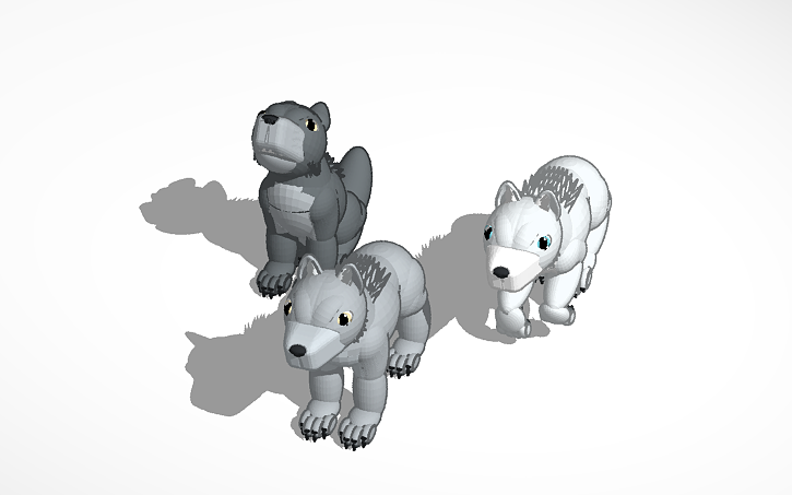 3D design New Wolf - Tinkercad