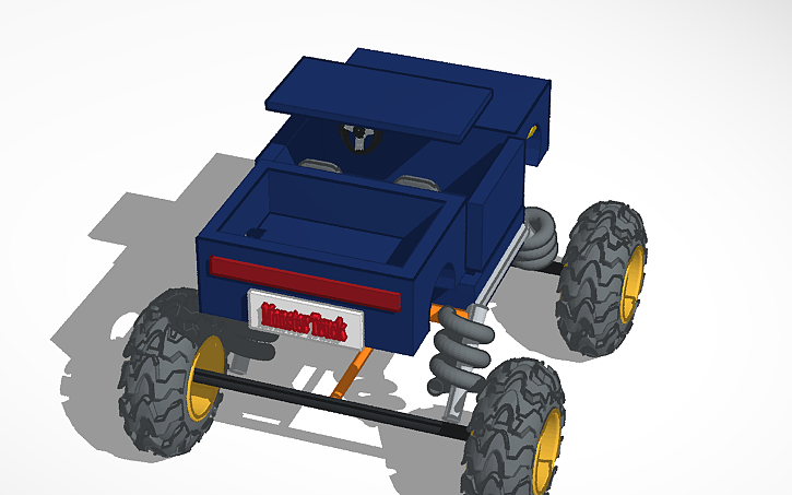3D design Monster Truck - Tinkercad