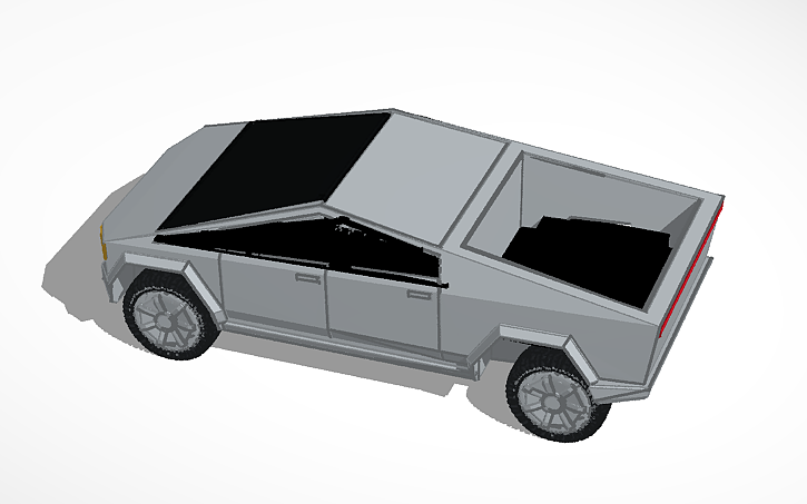3D design Tesla Cyber Truck - Tinkercad
