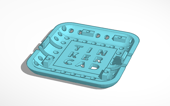 3d Design Perforated Arduino Enclosure Bottom R1 Tinkercad