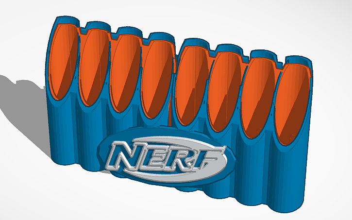 3D design 8 Nerf dart holder - Tinkercad
