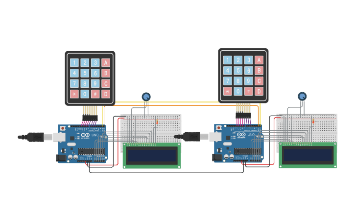 Circuit design Arduino chat | Tinkercad