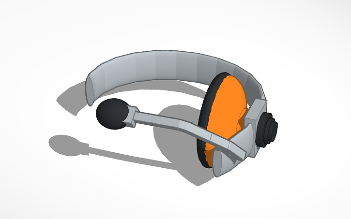 3D design headset - Tinkercad