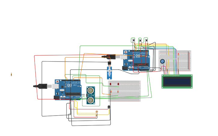 Circuit design Sistema de Riego automatico - Tinkercad