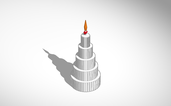 3D design wedding cake - Tinkercad
