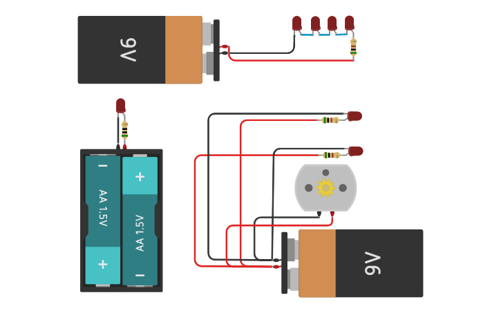 Circuit design serial and parallel connection | Tinkercad