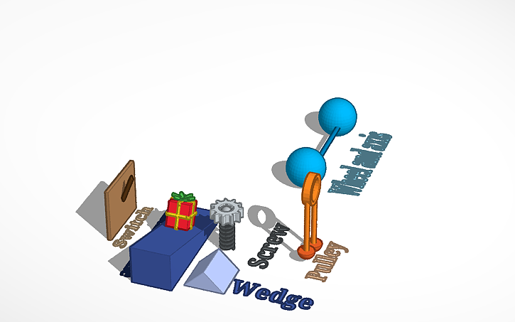 3D design Simple machines - Tinkercad