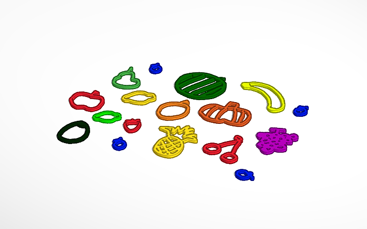 3D design Simple Scribble Fruit | Tinkercad