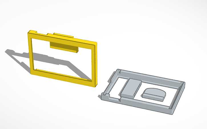3D design Screen frame - Tinkercad