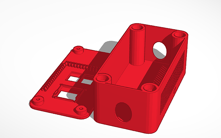 3D design box for ev motor controller - Tinkercad