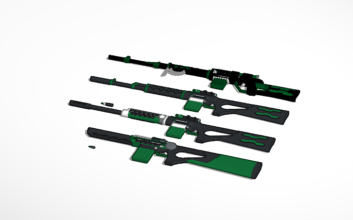 3D design Copy of Jennifer's SVD Dragunov Custom "Drago-nov X7" | Tinkercad