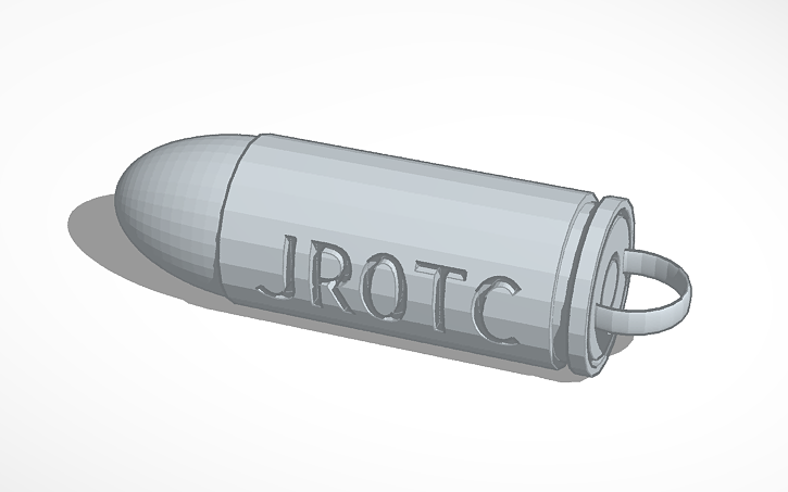 3D design JROTC Key chain Concept - Tinkercad