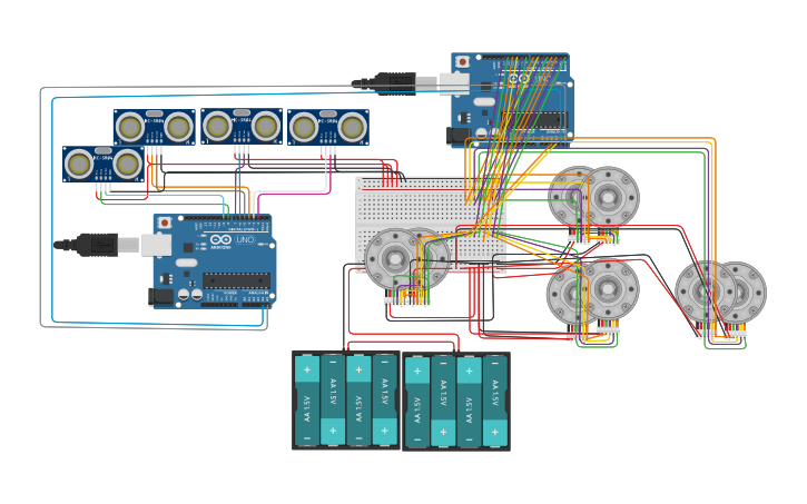 Circuit design Arduino moter controler - Tinkercad