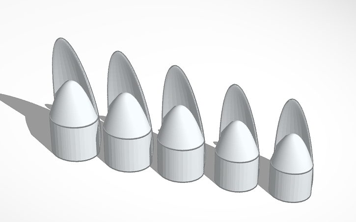 3D design Claw finger tips - Tinkercad