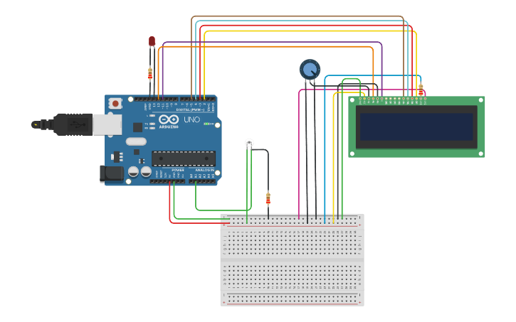 Circuit design Ejercicio 2 Taller 6 - Tinkercad