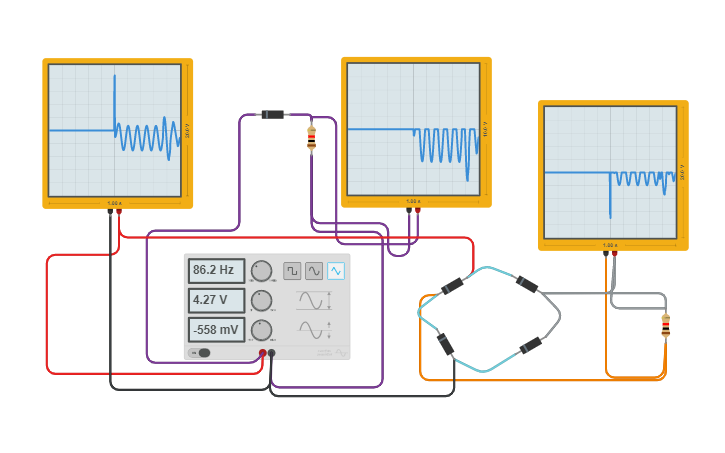 Circuit design Electronic Simple Bridge Rectifie - Tinkercad