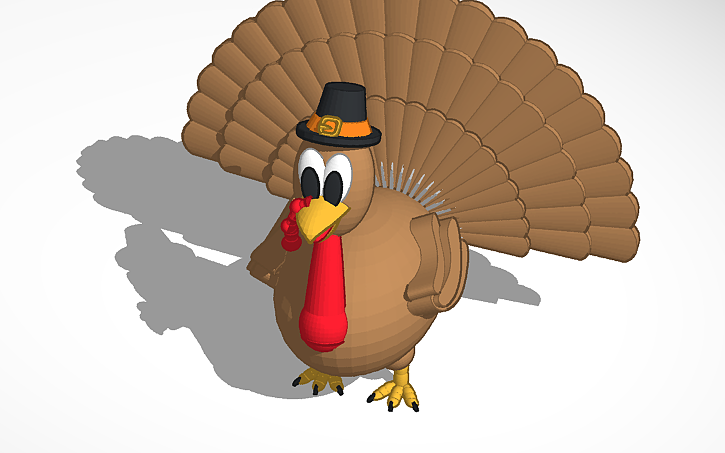 3D design Thanksgiving Turkey - Tinkercad