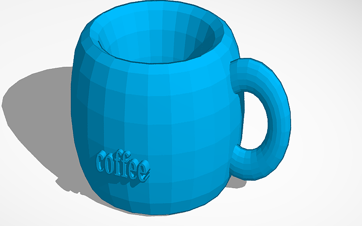 3D design modern cup (printable) - Tinkercad