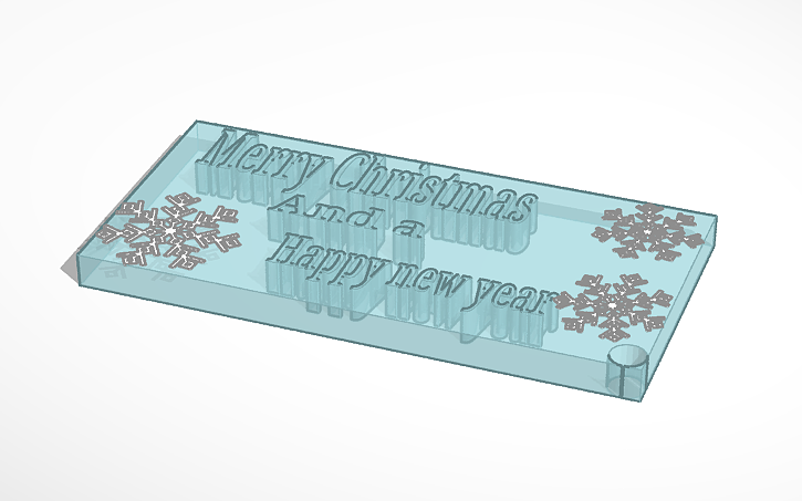 3D design Christmas - Tinkercad