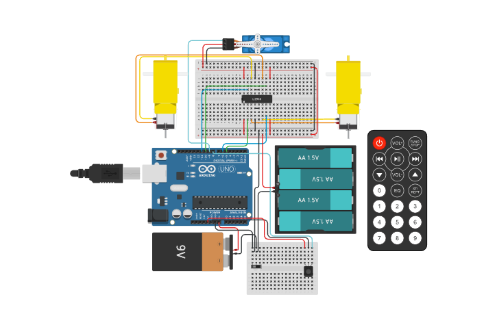 Circuit Design Rc Soccer Car Tinkercad