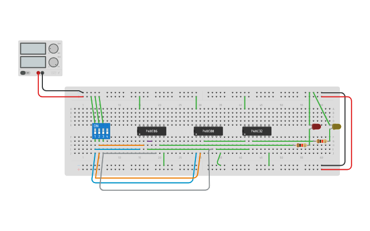 Circuit design full adder | Tinkercad