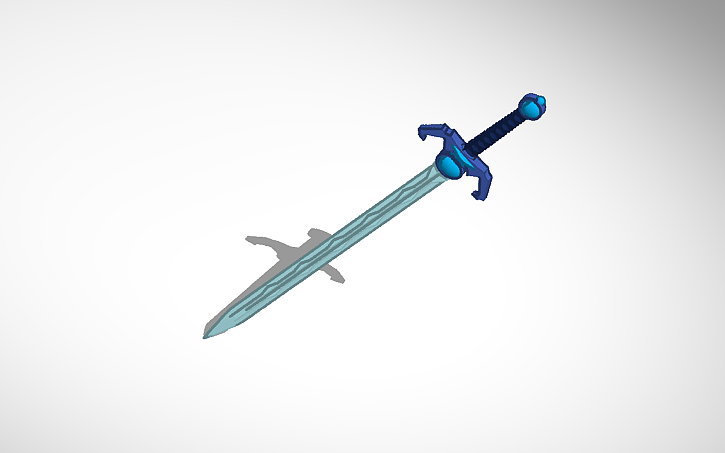 3D design Fantasy Sword - Bite Of The Blizzard - Tinkercad
