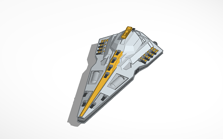 3D design Mako Class Battleship - Tinkercad