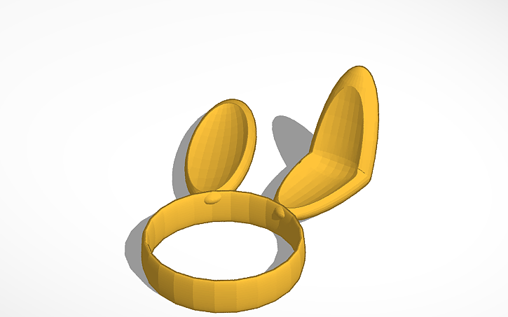 3D design Bunny Ring | Tinkercad