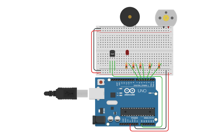 Circuit design Copy of Copy of TMP36 Temperature Sensor With Arduino ...