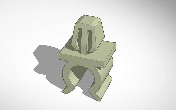 3D design clip - Tinkercad