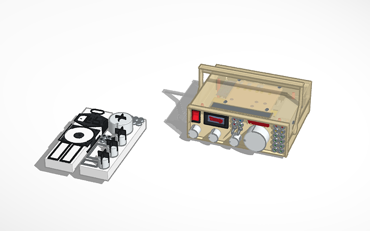 3D design Amplifier box - Tinkercad
