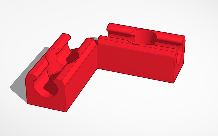 3D design 6mm rope light corner - Tinkercad