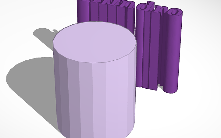 3D design Cilindro - Tinkercad