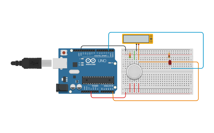 Circuit design Mini Ardu - Tinkercad