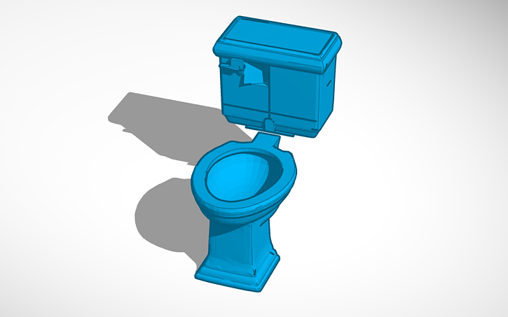 3D design toilet part for modern house | Tinkercad