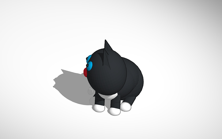 3D design cat - Tinkercad