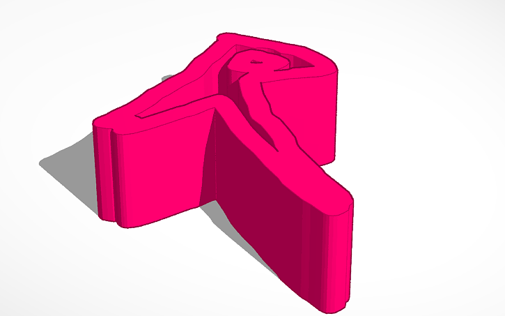 3D design Team Rocket Logo (Complex version) - Tinkercad