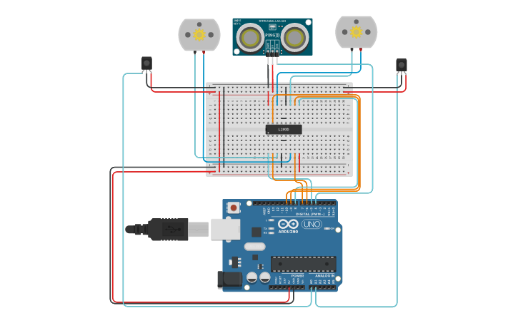 Circuit design Cruise Control - Tinkercad