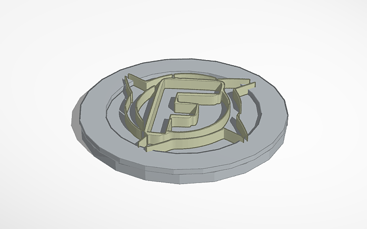 3D design fortnite medallion - Tinkercad