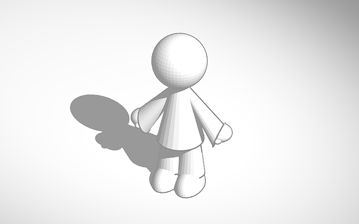 3D design chibi person base - Tinkercad