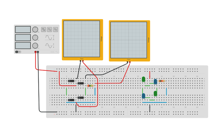 Circuit design Full wave rectifier - Tinkercad