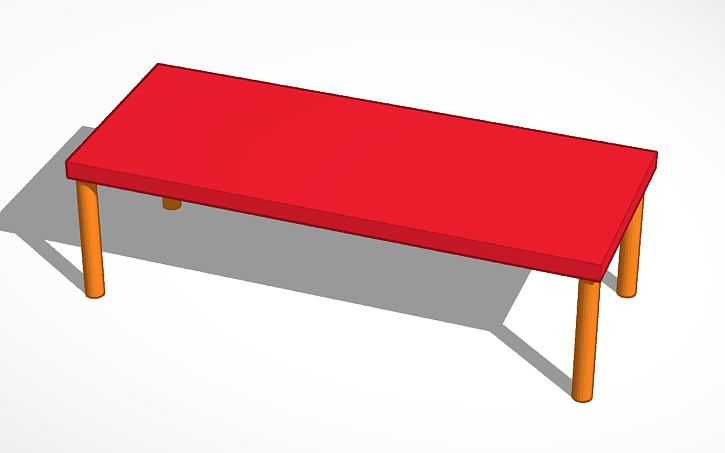3D design table | Tinkercad