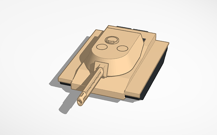 3D design goofy looking tank - Tinkercad