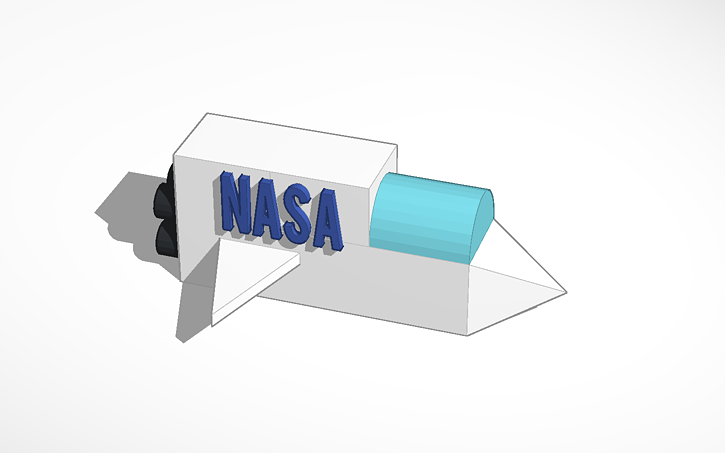 3D design Mini NASA Rocket | Tinkercad