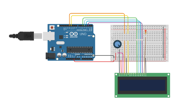 Circuit design electronic card - Tinkercad