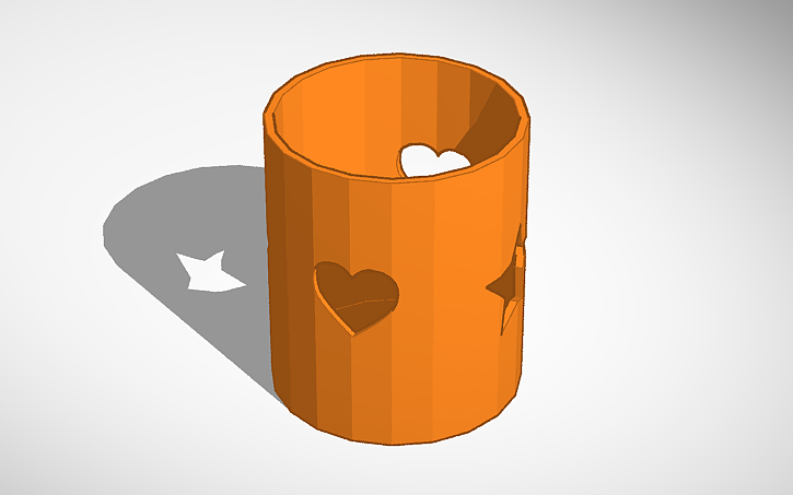 3D design pencil holder - Tinkercad