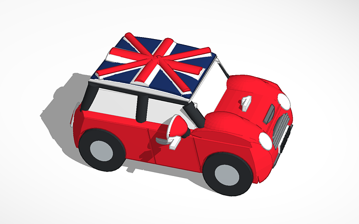 3D design Copy of Copy of Mini Cooper (Union Jack) | Tinkercad
