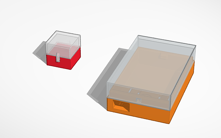 3D design snap fit box 3 (cantilever) - Tinkercad