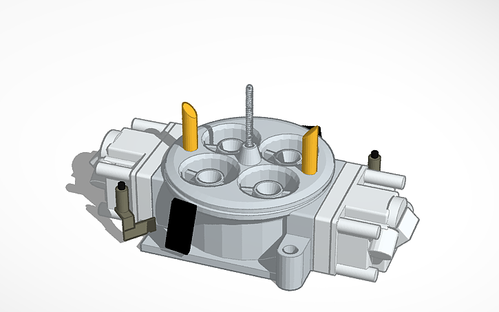 3D design Holley dominator 1050 cfm carburetor - Tinkercad