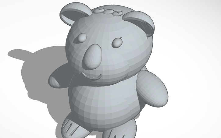 3D design Copy of Cuddly Koala | Tinkercad